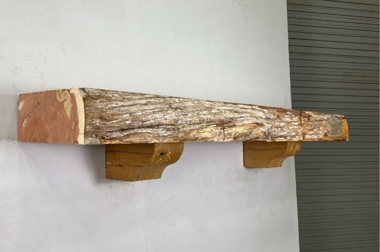 Live Edge Eastern Red Cedar Fireplace Mantel RCM 002 | Berdoll Sawmill